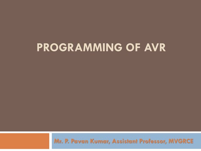 Avr Programming Of Atmega32 Detailed Pdf