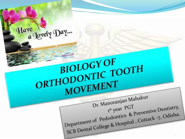 theories of tooth movement | PPTX