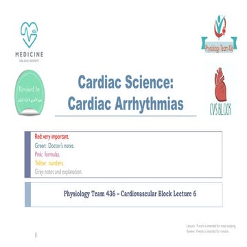 6- Cardiac Arrhythmias .pdf is a disease | PPT