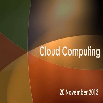Presentasi cloud computing | PPTX