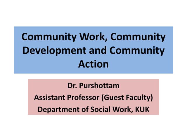 Community development | PPT