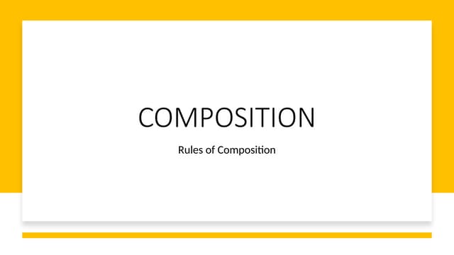 Composition | PDF | Photography | Arts and Crafts
