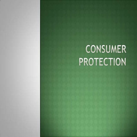 6 consumer protection | PPT