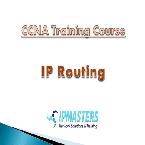 IP Routing Principle | PPTX