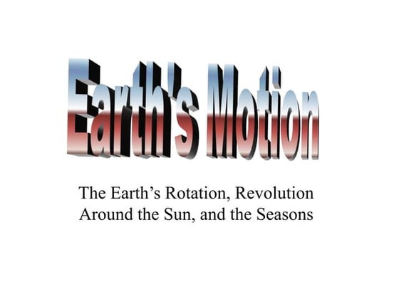 The movements of the Earth | PPT | Geography | Science