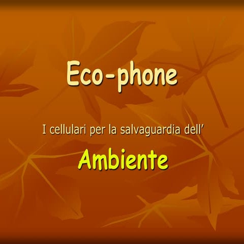 Eco-phone | PPT