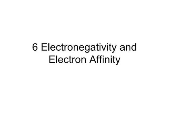 electronegativity and bonding | PPTX | Chemistry | Science