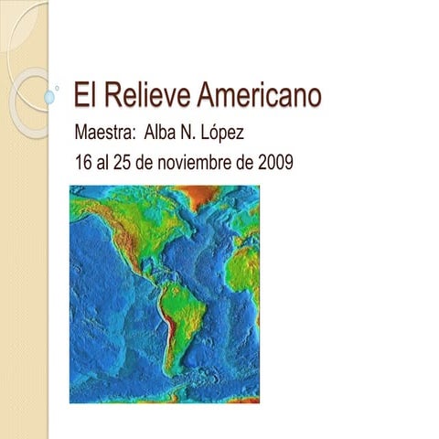 El Relieve Americano | PPTX