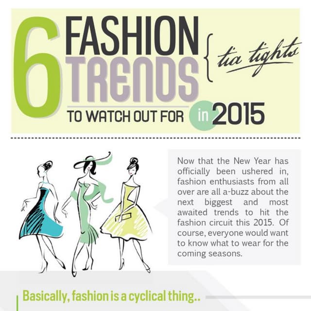 6 Fashion Trends to Watch Out for in 2015 (Infographic) | PDF