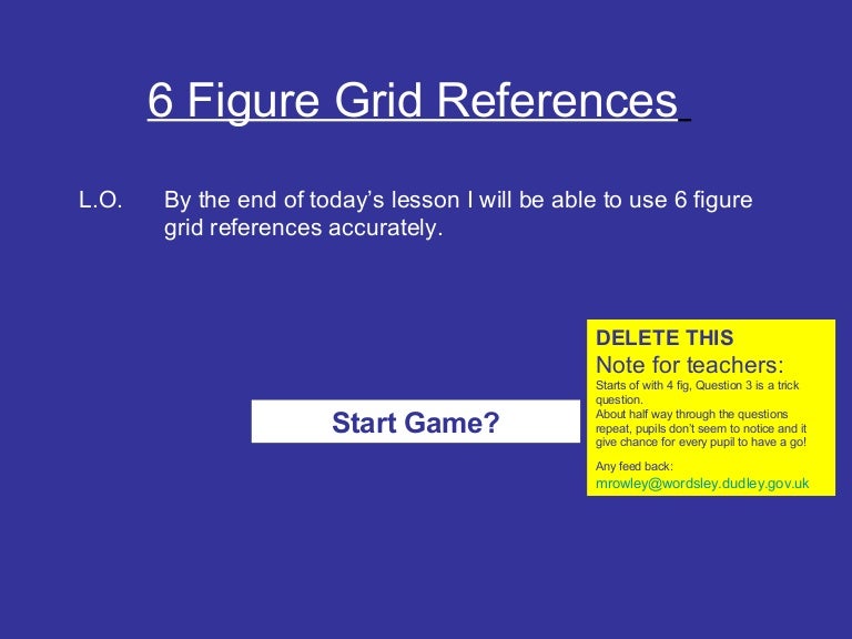 6 Figure Grid References 6-figure-grid-references