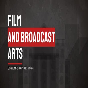 6-Film and Broadcast Art.pdf: contemporary | PDF