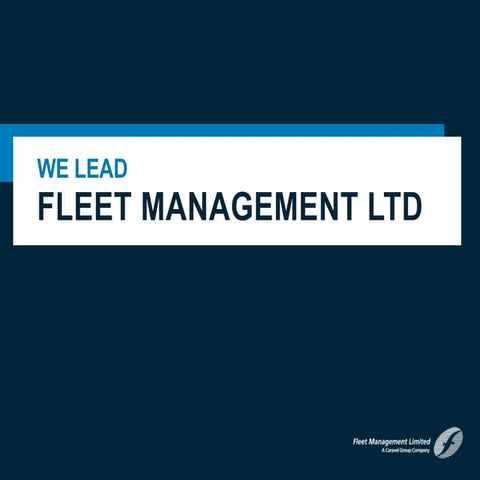 We Lead Fleet Management Ltd | PPTX