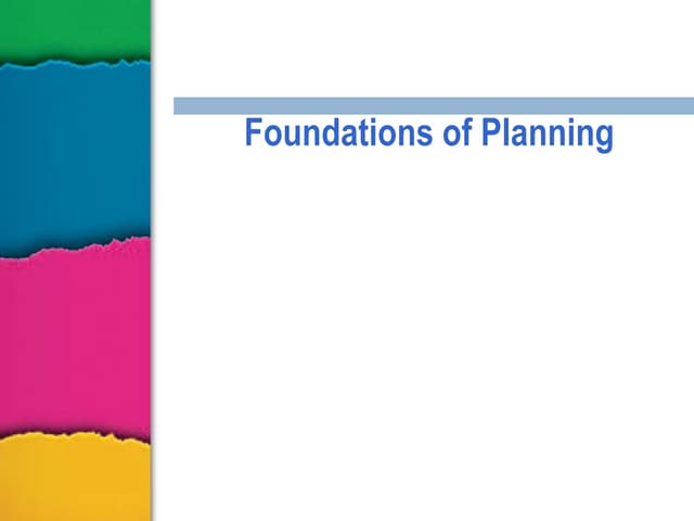 PLANNING & TYPES OF PLANNING | PPTX