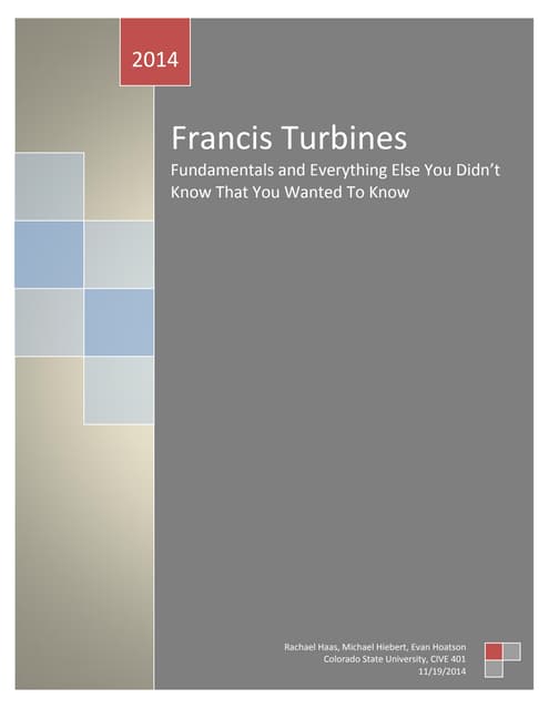 Design Calculation of 40 MW Francis Turbine Runner | PDF