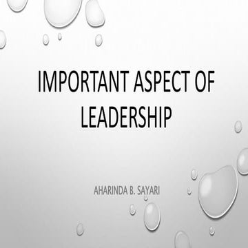 Important Aspect of Leadership.pptx