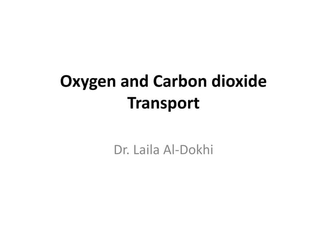 TRANSPORT OF CARBON DIOXIDE | PPT