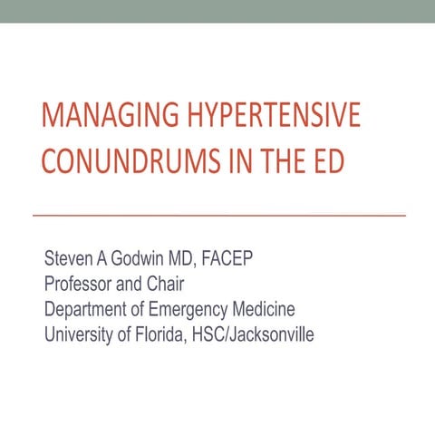 Godwin-hypertensive ED management | PPT
