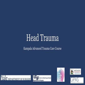 head trauma kampala advanced care course | PPTX