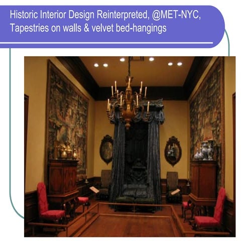 Textile History wall treatments for Interior Design | PPT
