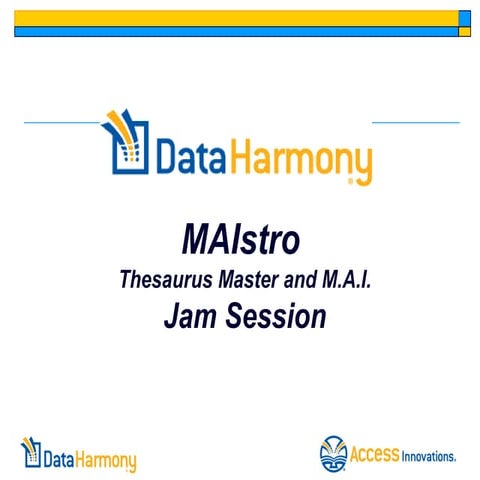 MAIstro™ Jam Session | PPT