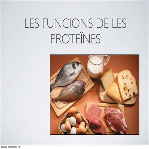 24. Les funcions dels proteïnes | PPT