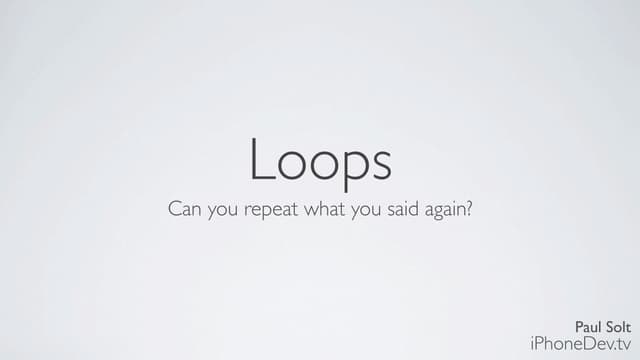 Loops And Objective C And C Programming Ppt 3831