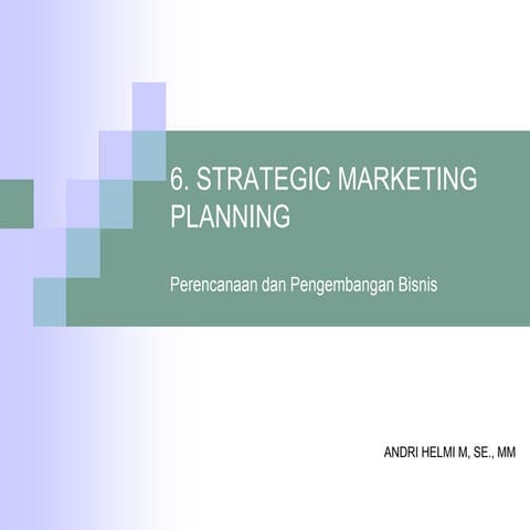 6-marketing-plan- strategy pemasaran produ | PDF