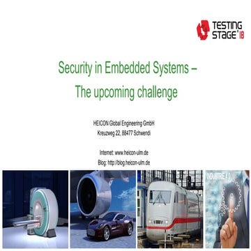 6 martin heininger - security in embedded systems - the upcoming challenge | PPT