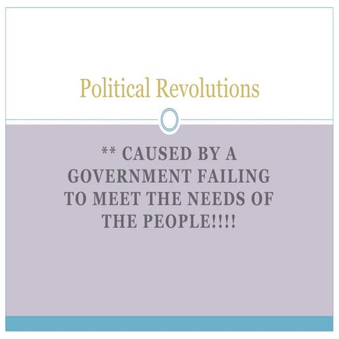 Review #1 Political Revolutions | PPTX