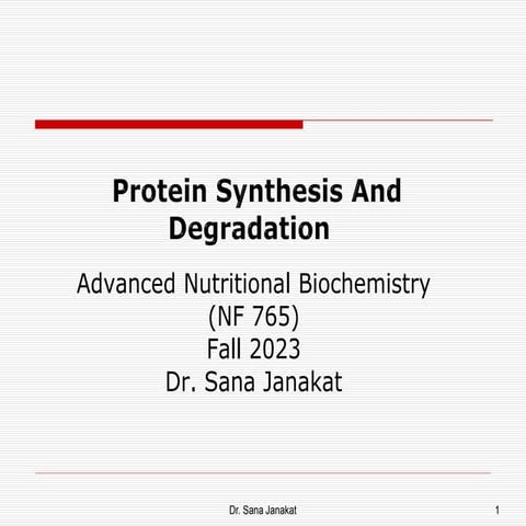 6-Protein synthesis and degradation 2023.pdf