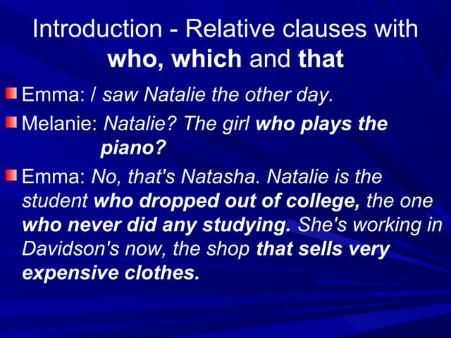 Relative clauses | PPT