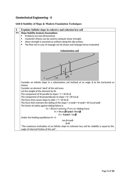 Geotechnical Engineering-II [Lec #28: Finite Slope Stability Analysis ...