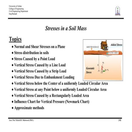 Geotechnical Engineering-II [Lec #9+10: Westergaard Theory] | PPSX