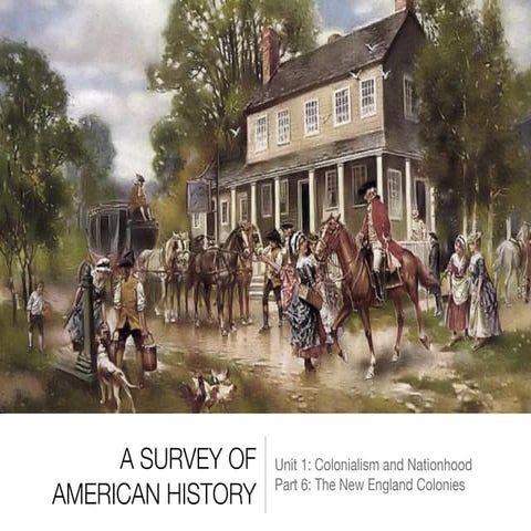 6 The New England Colonies | PDF