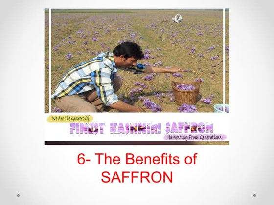 8. health benefits of saffron | PPT