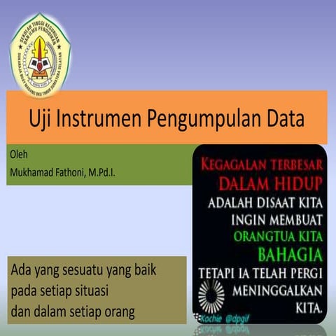 6 uji instrumen | PPTX