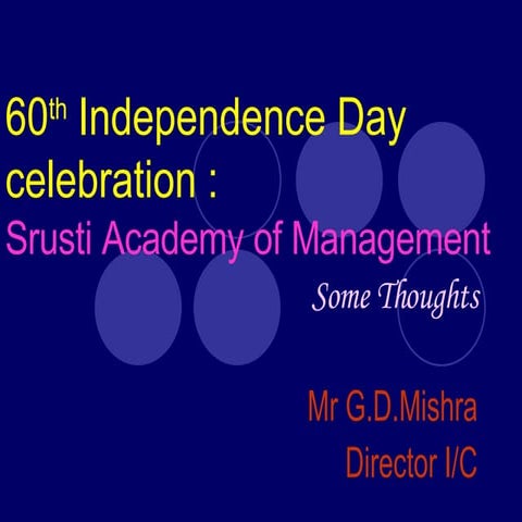 60 Th Independence Day Celebration | PPT
