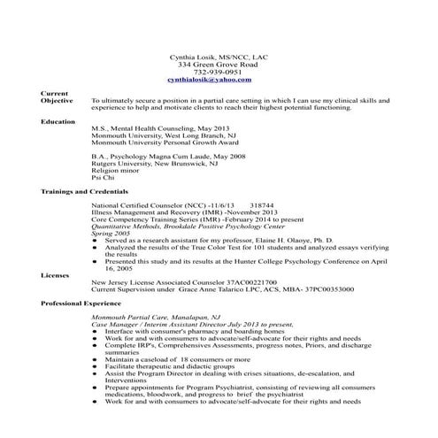 AEP Professional Resume | DOCX