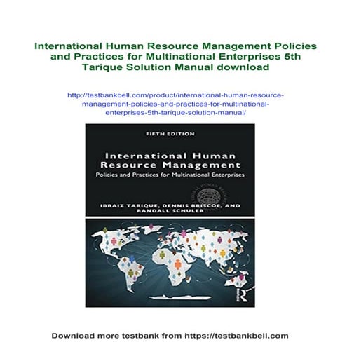 International Human Resource Management Policies and Practices for Multinational Enterprises 5th ...