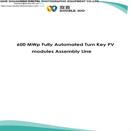 600 MWp Fully Automated PV Modules Assembly Line.docx