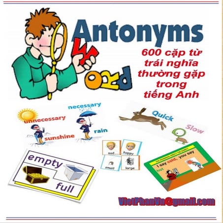 600 pairs of common antonyms in english | PDF