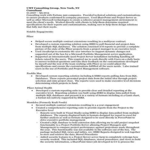 Andrew Gerling Resume UMT | PDF