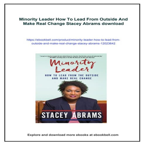 Minority Leader How To Lead From Outside And Make Real Change Stacey ...