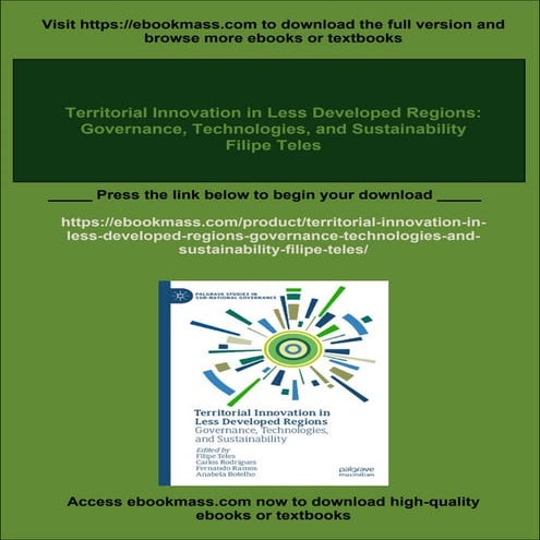 Territorial Innovation in Less Developed Regions: Governance, Technologies, and Sustainability ...
