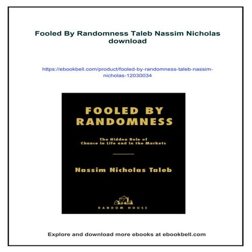 Fooled By Randomness Taleb Nassim Nicholas | PDF