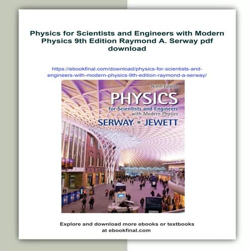 Physics for Scientists and Engineers with Modern Physics 9th Edition ...