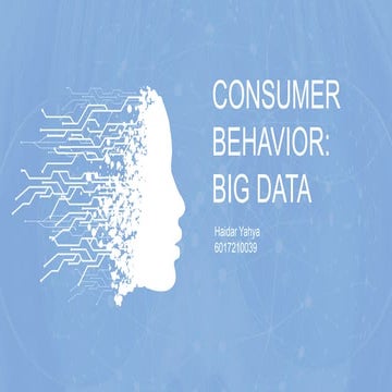 Consumer Behavior: Big Data | PPTX