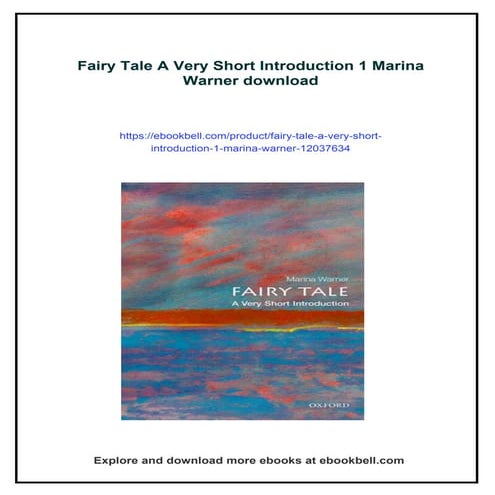 Fairy Tale A Very Short Introduction 1 Marina Warner | PDF