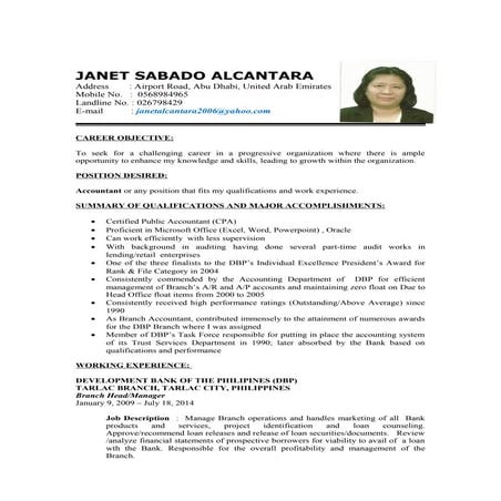 detailed resume final-janet-aCCOUNTANT | DOC