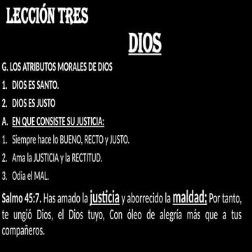 Clase Dios es santo | PPTX
